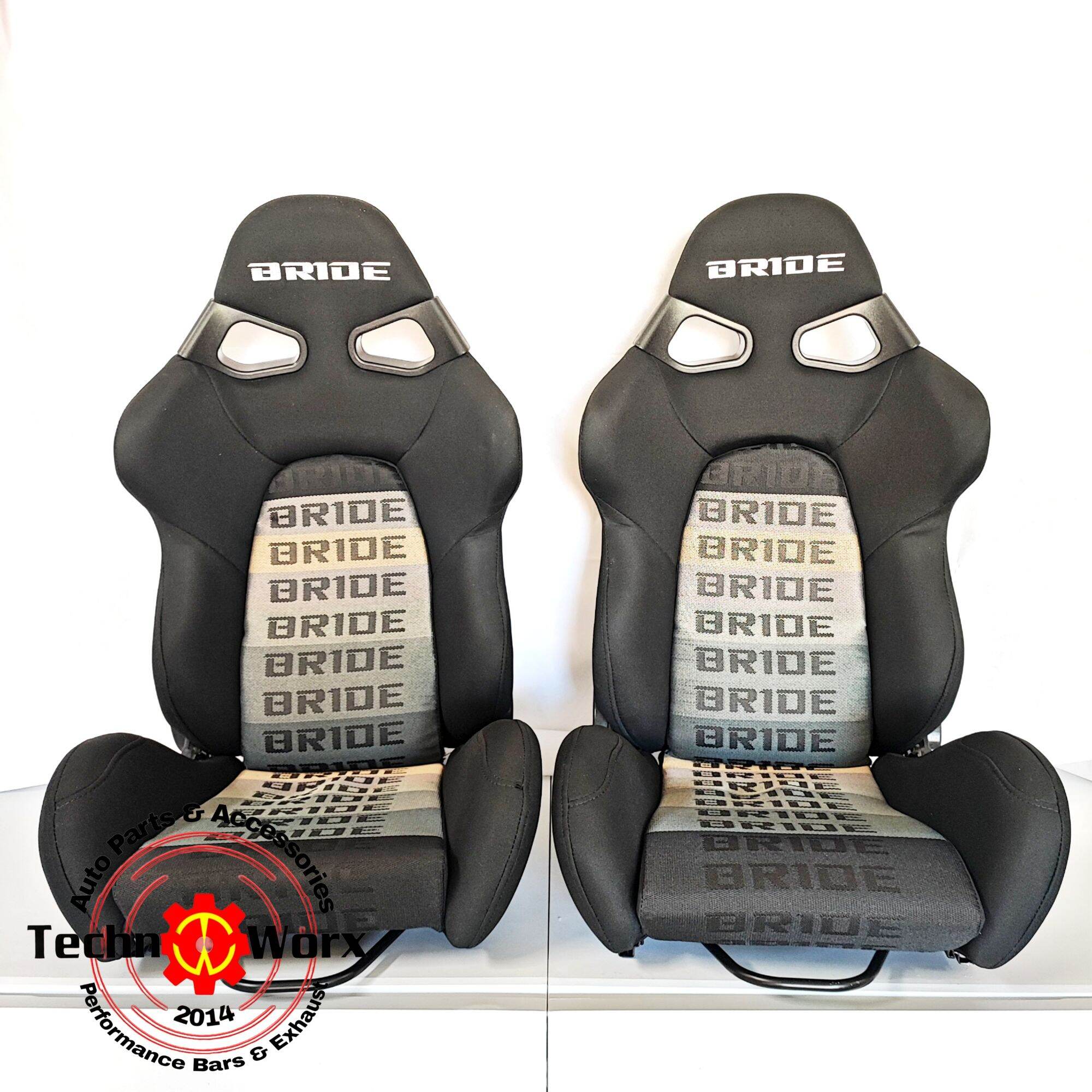 2pcs Black Gradiant Bride Vorga Seat Set 2 Thailand Made Quality racing ...