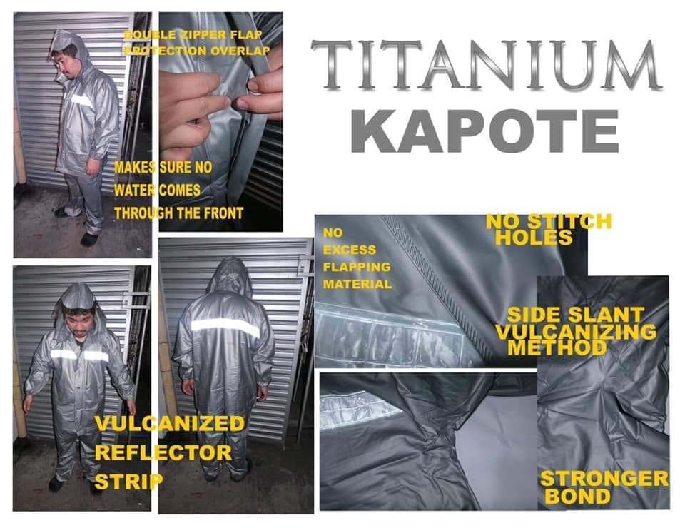 Titanium Gray Rubberized kapote (raincoat) | Lazada PH