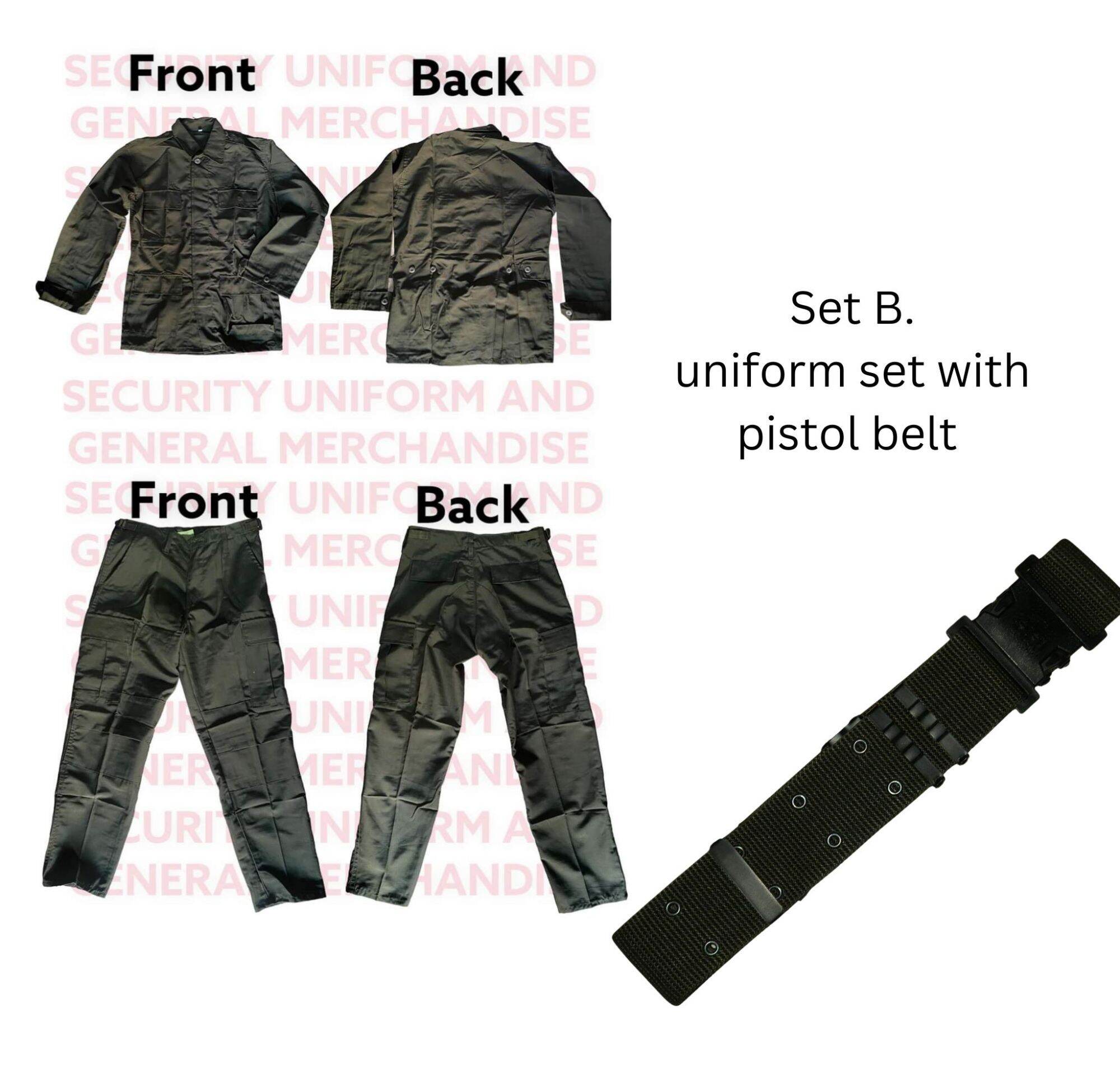 ROTC uniform (ripstop) and complete accessories Set/Tactical Uniform ...