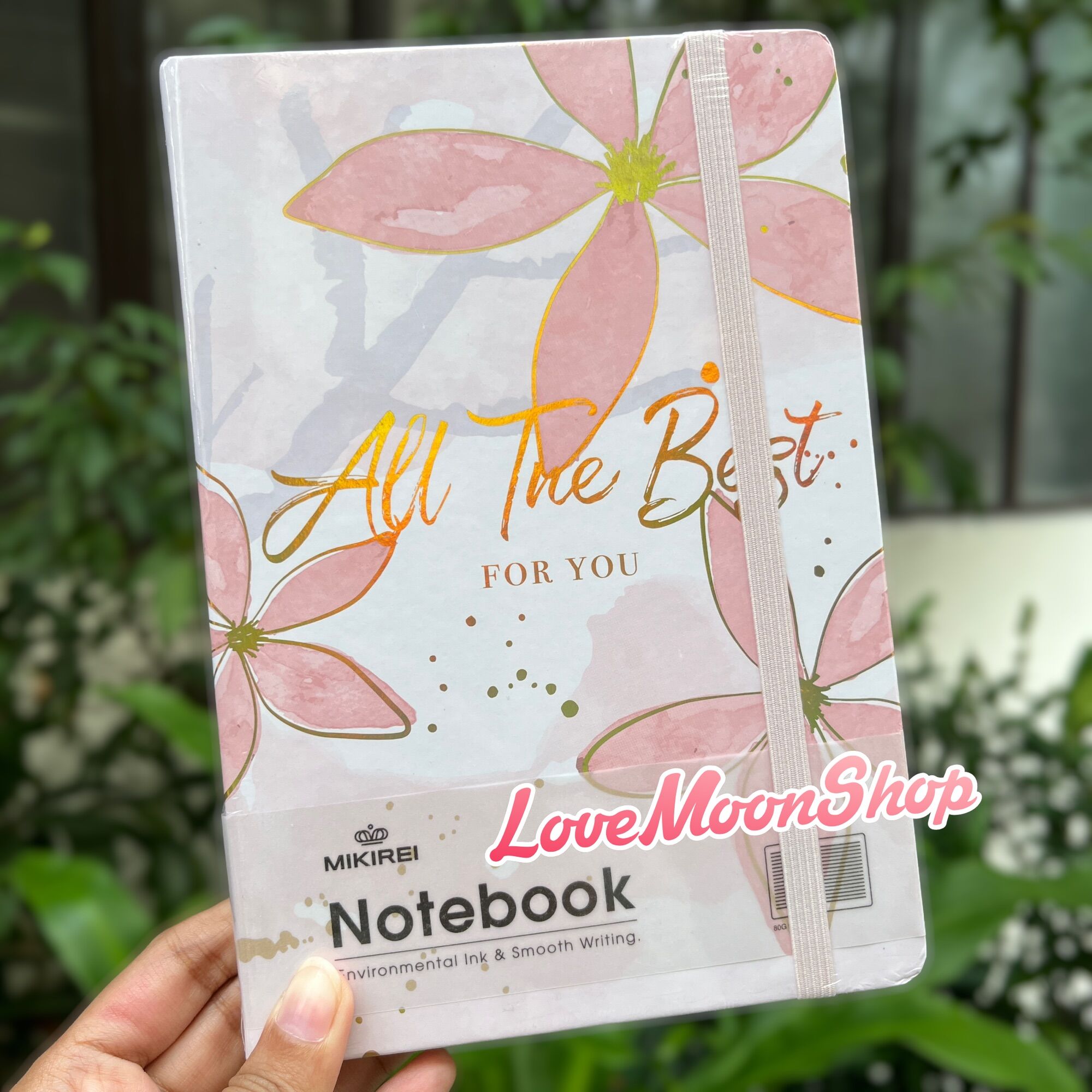 Floral Quotes A5 Hardbound Notebook Journal with Garter with Foil Stamp ...