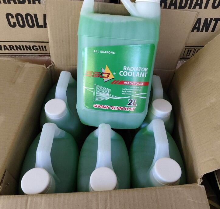 RADIATOR LONG LIFE COOLANT 2 LITERS GREEN & PINK & BLUE SSCI (READY TO ...