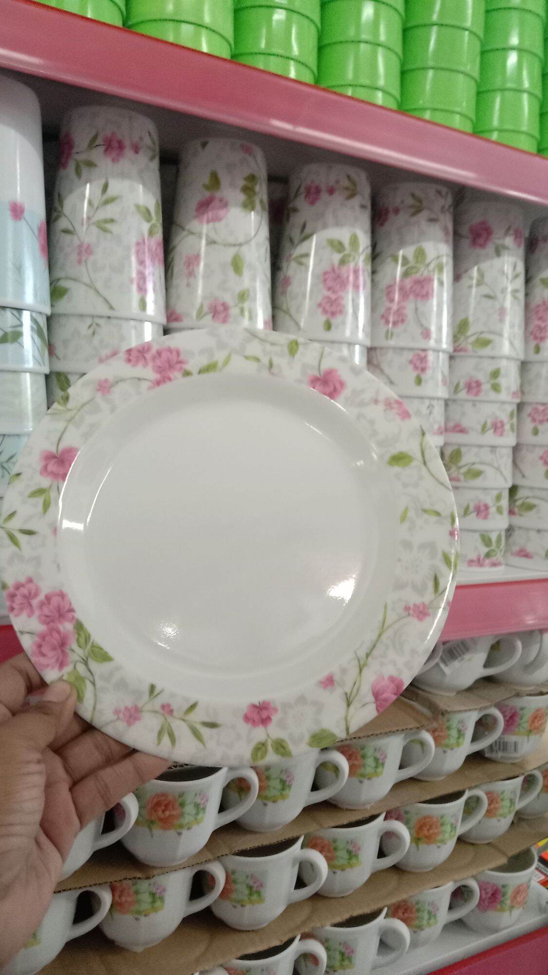 12PCS MELAWARE FLOWER DESIGN PLATE | Lazada PH