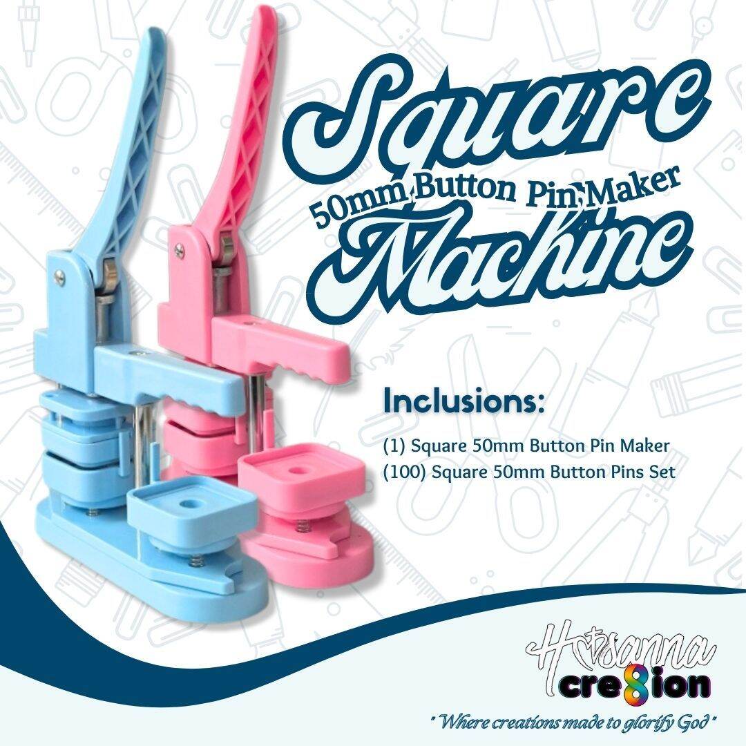 50MM SQUARE BUTTON PIN / REF MAGNET MAKER MACHINE | Lazada PH