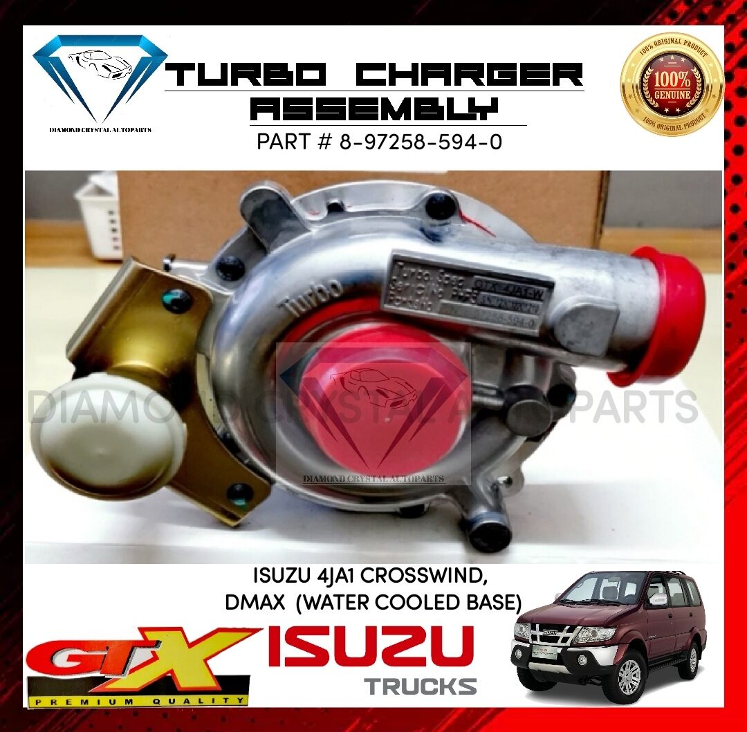 TURBO CHARGER ASSEMBLY ISUZU 4JA1 CROSSWIND, DMAX (WATER COOLED BASE ...