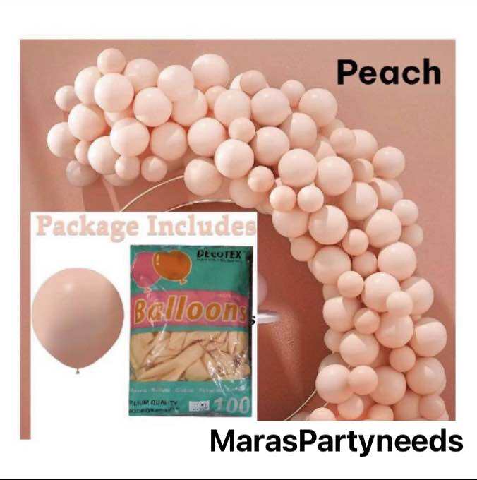 5"10"12"PEACH Pastel Macaroon Balloons partyneeds decorations | Lazada PH