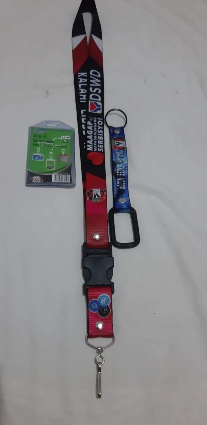 DSWD KALAHI CIDSS NCDDP W/ KEY HOLDER ID LACE LANYARD | Lazada PH