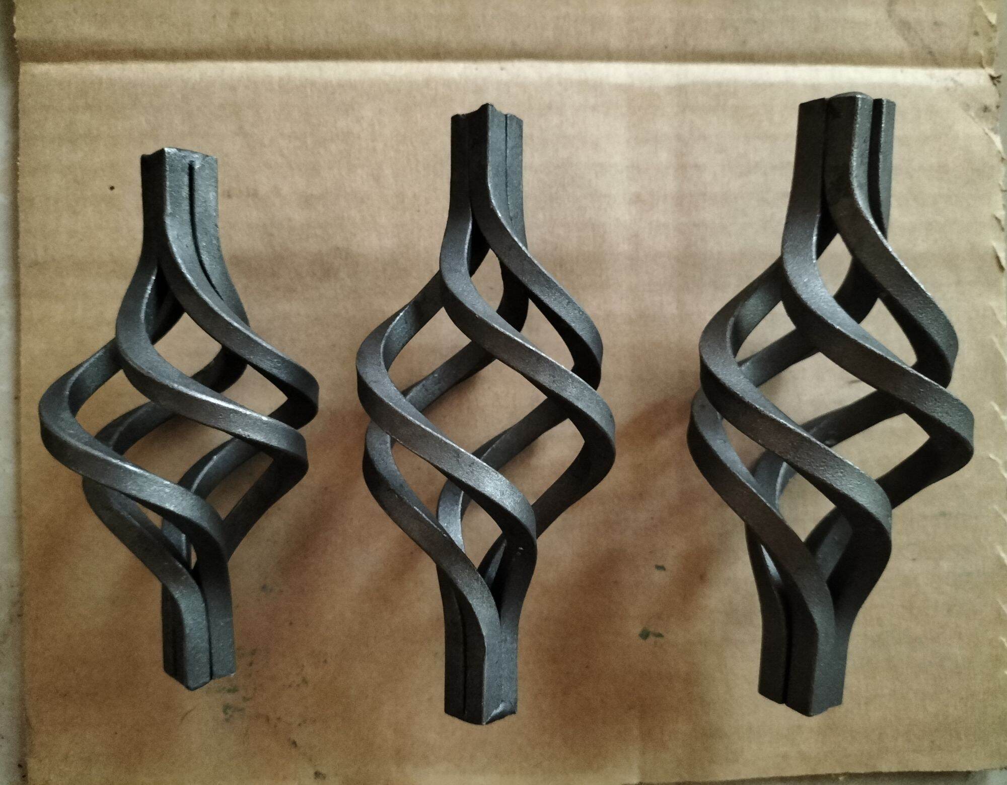 twist spiral Iron wrought iron accessories forged joints stair railing ...