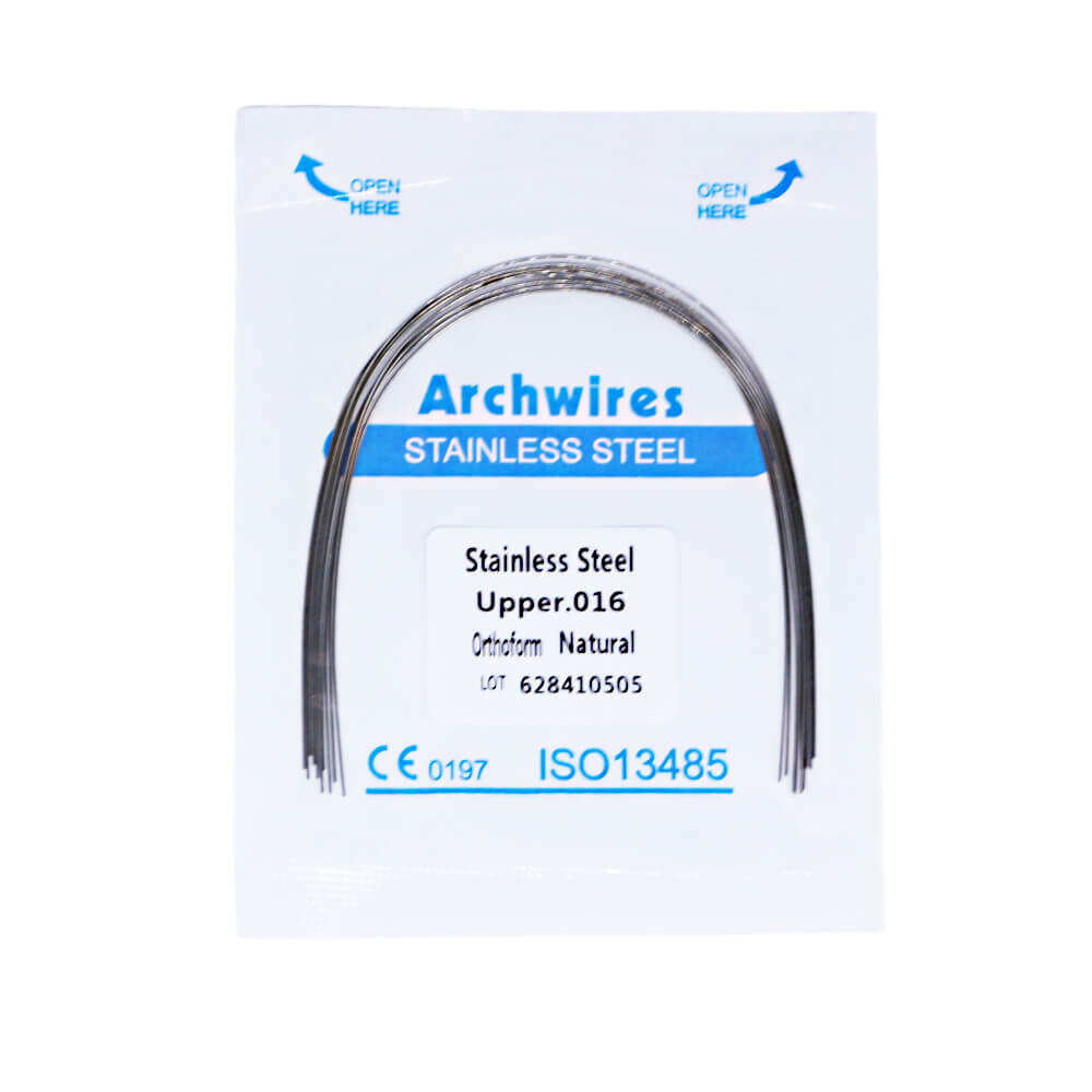 Stainless Steel Archwire Nature 5 Packs Round Natural Orthodontic Arc Dental Material for ...