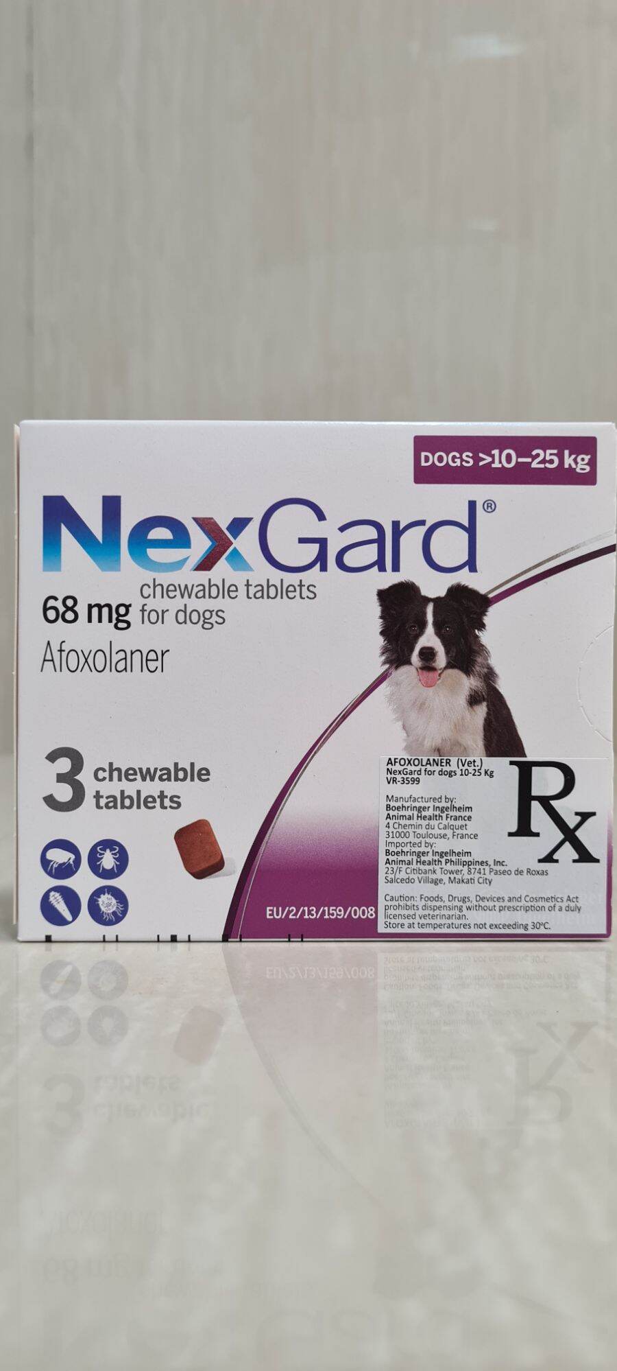NEXGARD TABLET 10-25 KILOGRAMS 1 BOX(3 TABLET) | Lazada PH