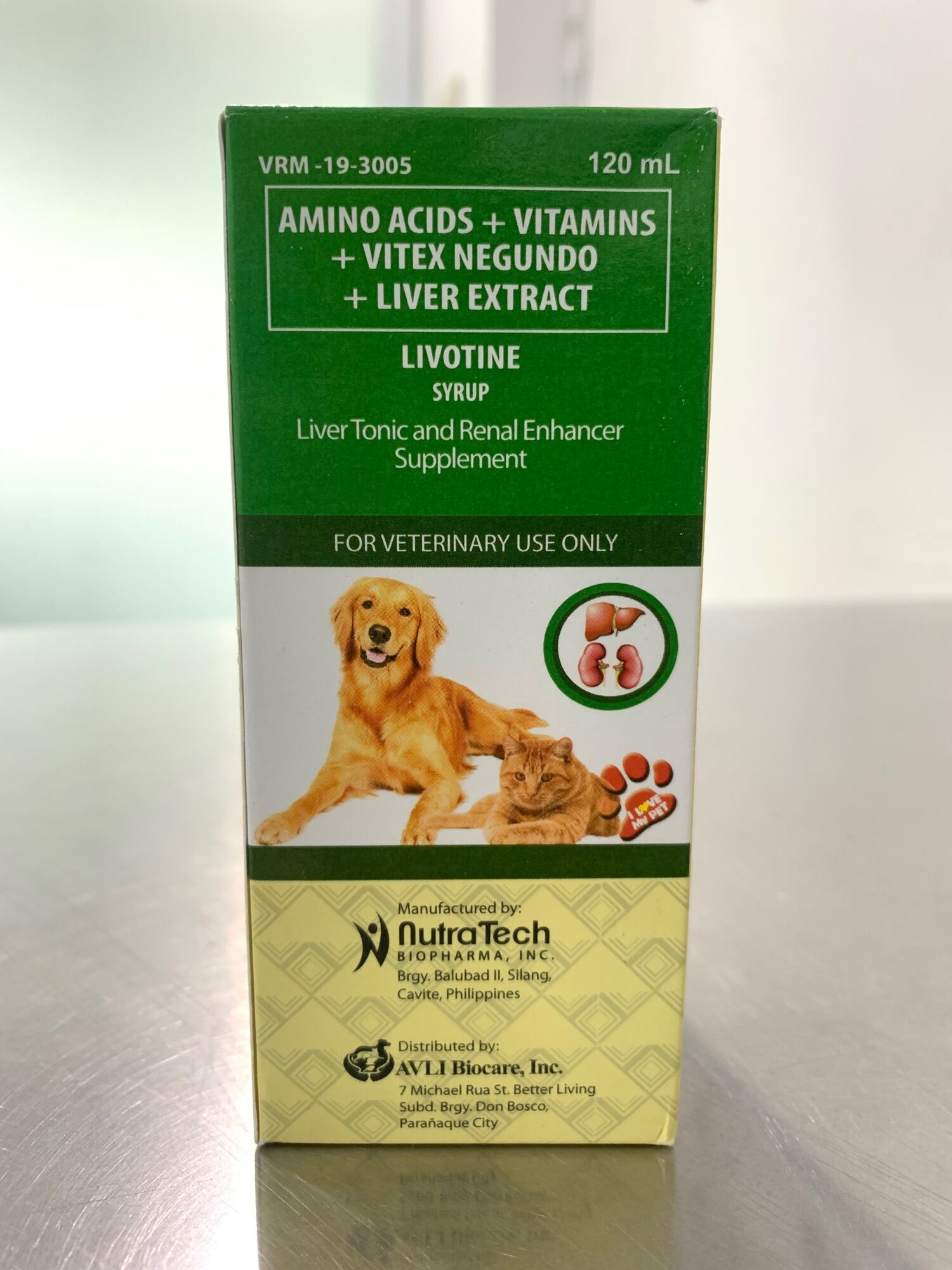 LIVOTINE AMINO ACIDS + VITAMINS + VITEX NEGUNDO + LIVER EXTRACT 120 mL ...