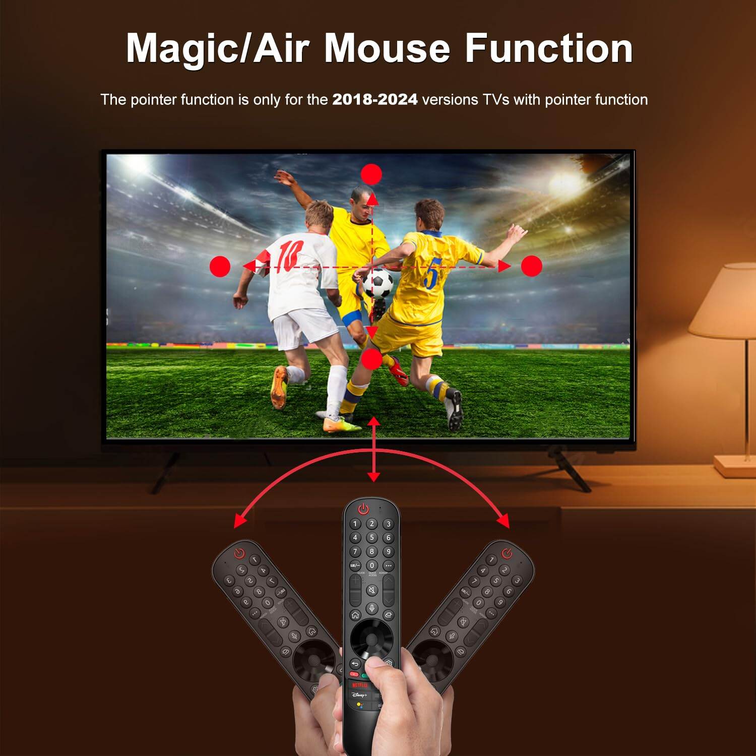 NEW MR24GA AKB76045003 Magic Remote Control with Pointer and Voice ...