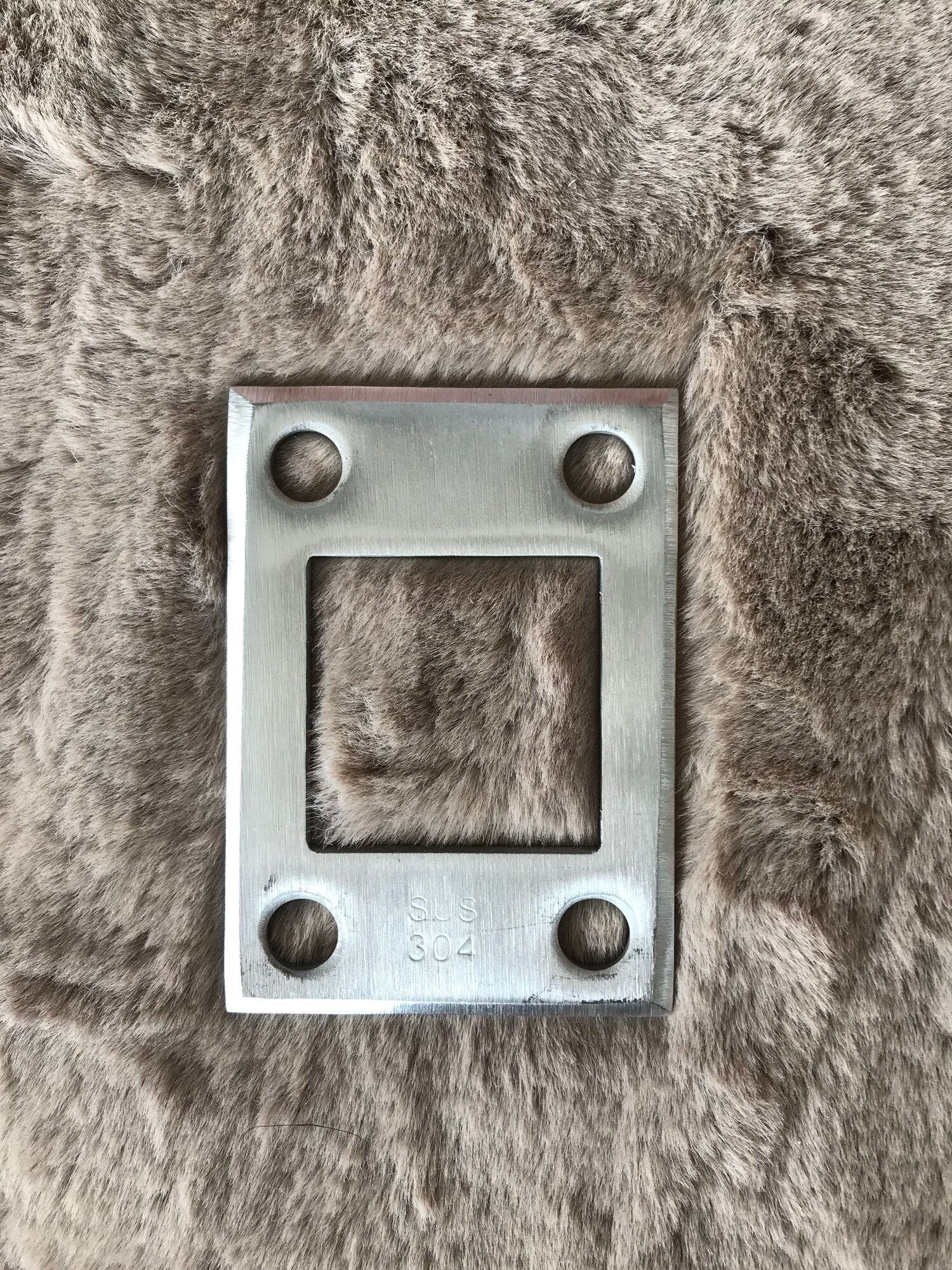 2x2 Square Flange flat stainless steel 304 tubular (5mm thickness ...