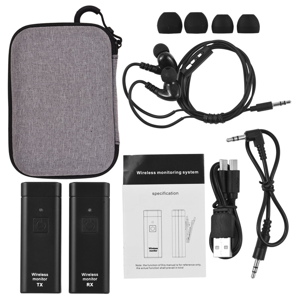 Wireless Earphone Monitoring System Professional IEM Stereo Transmitter ...