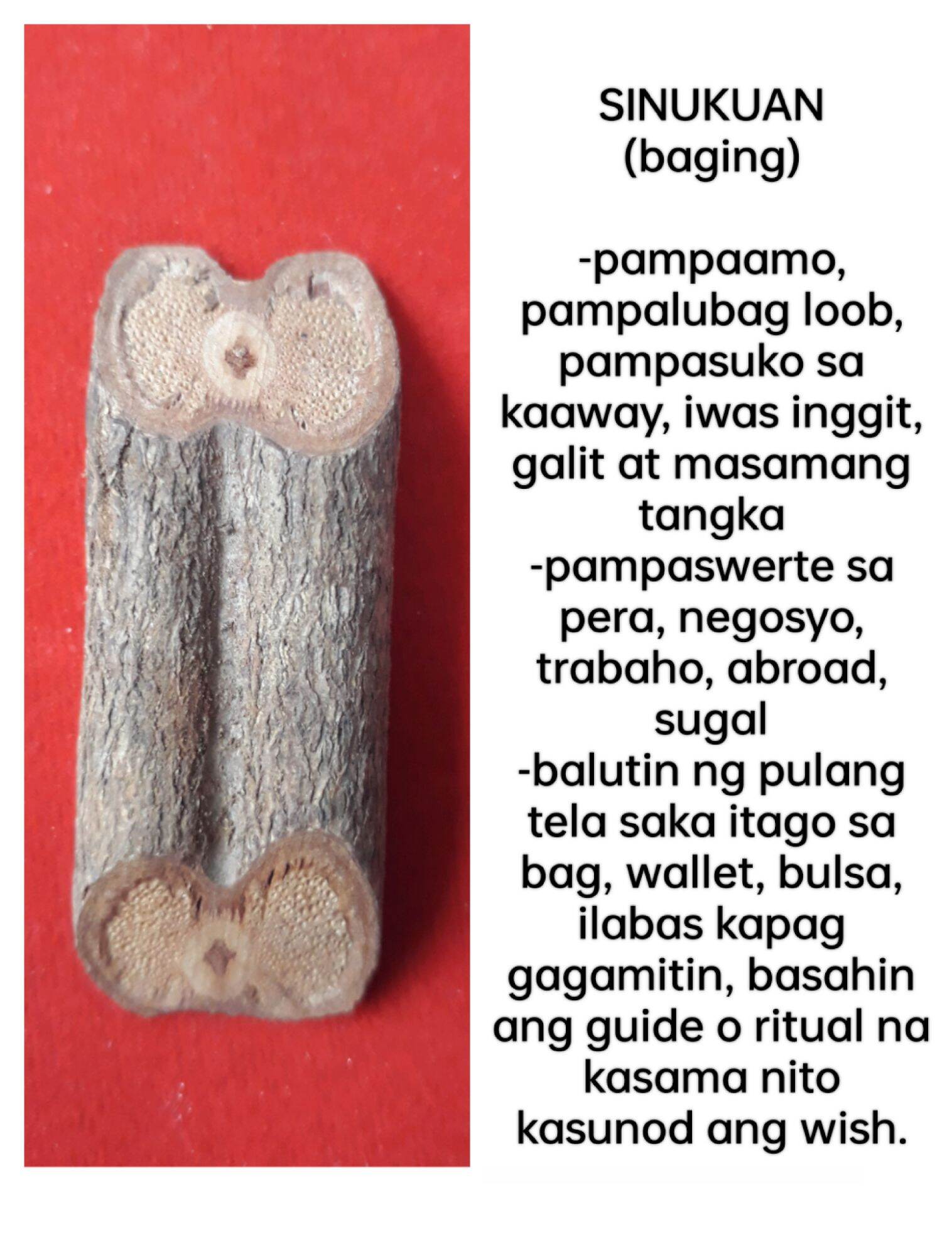 SINUKUAN BAGING with free pouch and guide-pampaamo,pampalubag loob ...