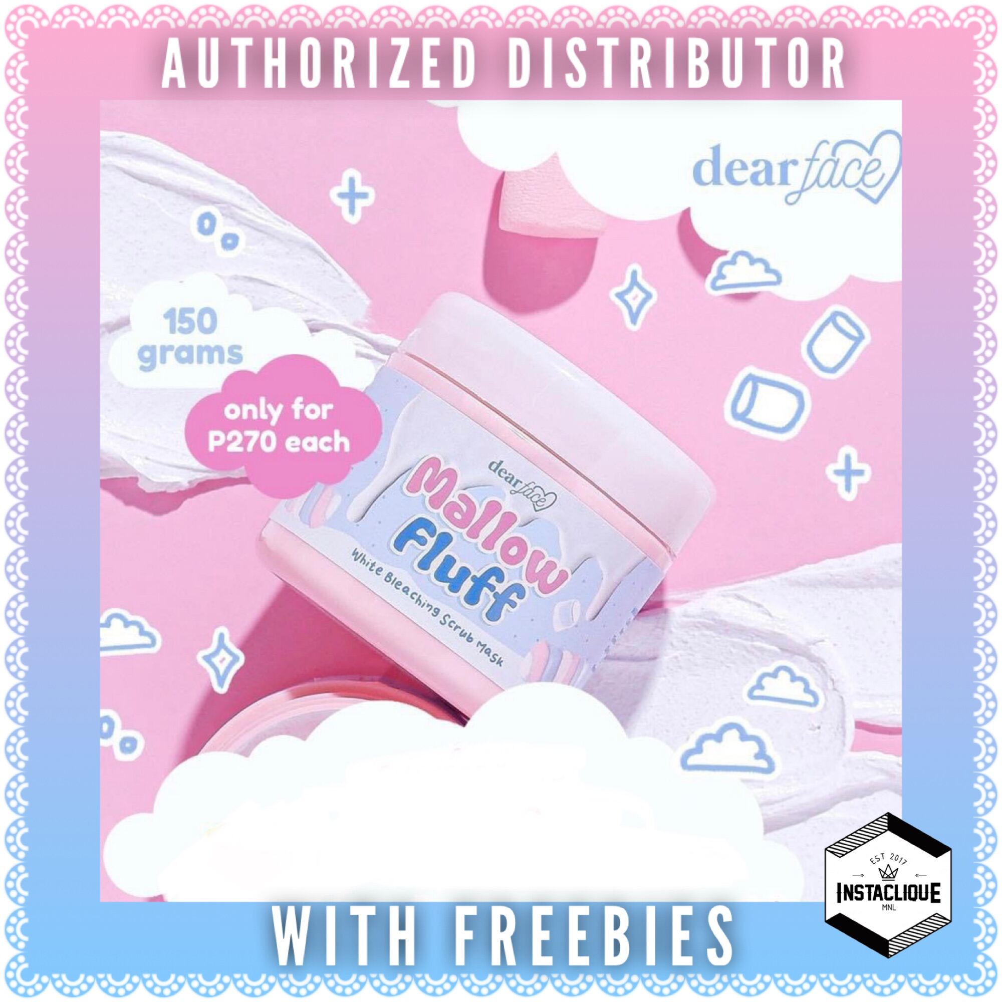 Dear Face Mallow Fluff White Bleaching Scrub Mask | Lazada PH