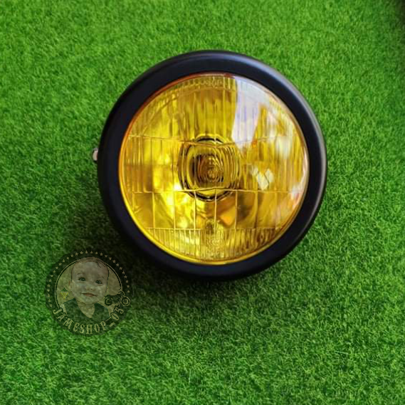 Yellow lens round headlight.universal.classic | Lazada PH