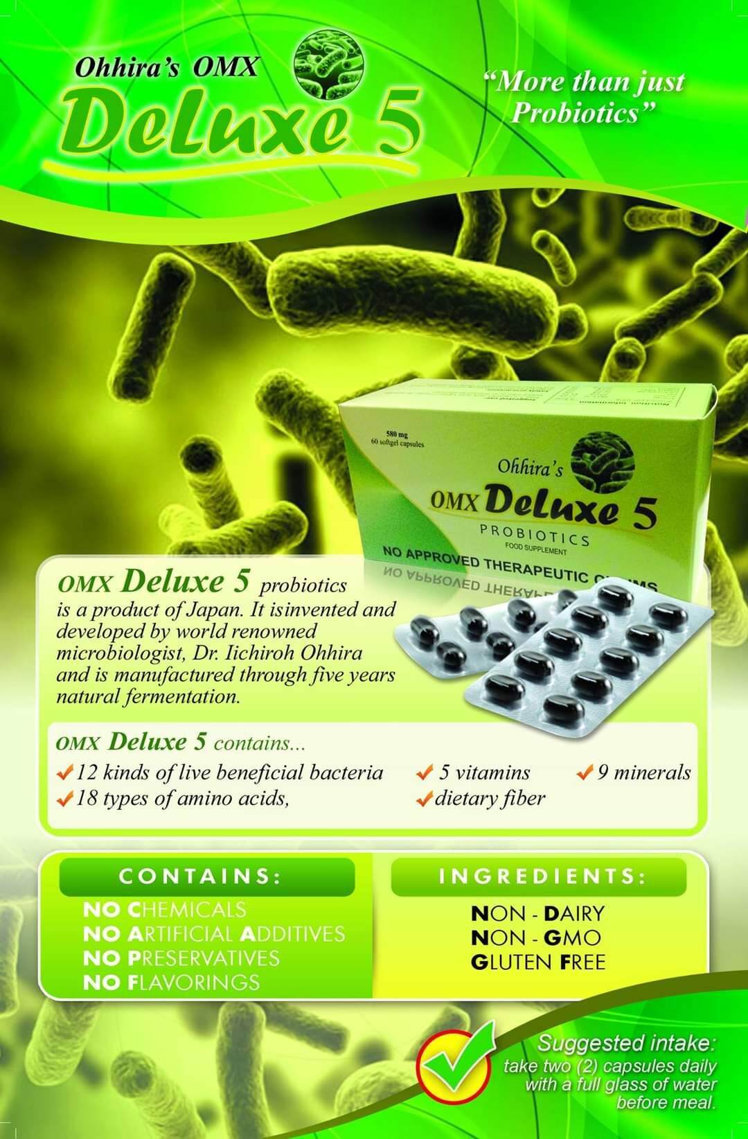 Dr. Ohhira's OMX Deluxe 5 Years Probiotics 60pcs per box Product of ...