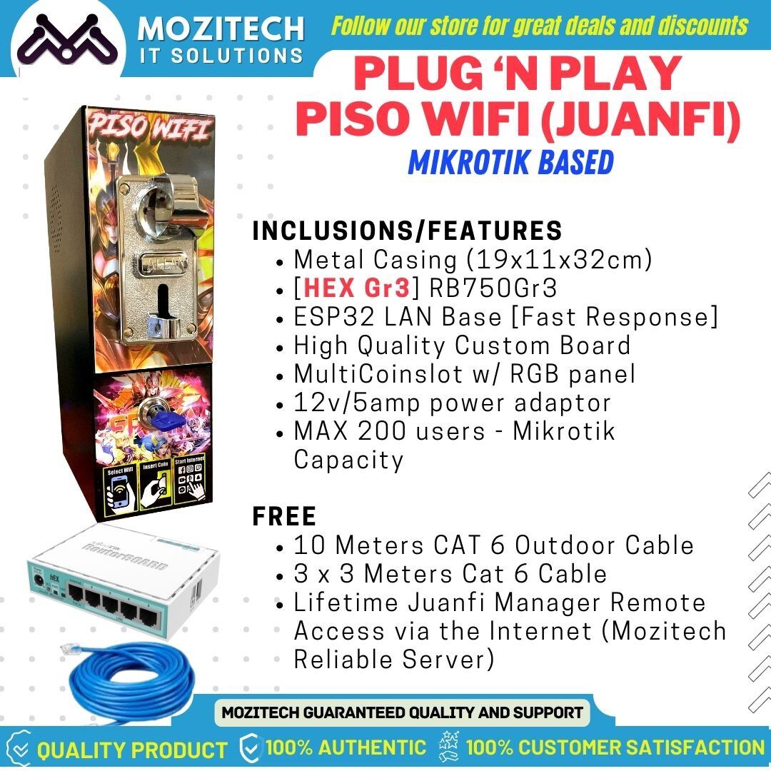 Piso WiFi Vendo - Mikrotik Based | Lazada PH