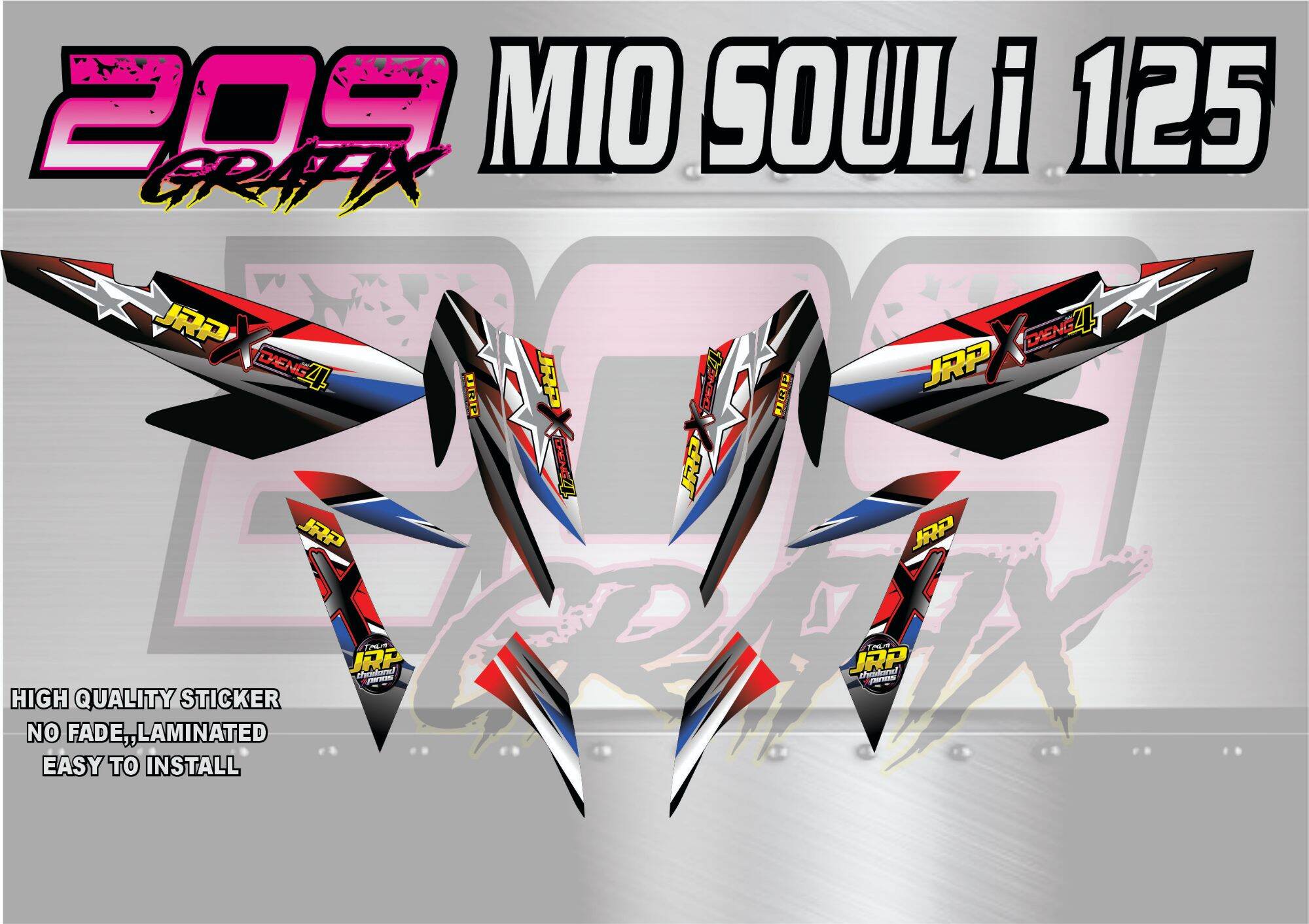 MIO SOUL I 125 FULL BODY DECALS | Lazada PH