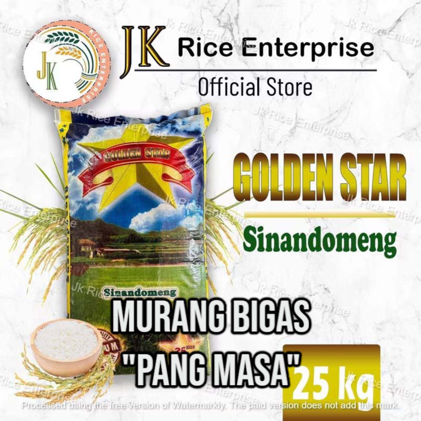 GOLDEN STAR SINANDOMENG 25KG | Lazada PH