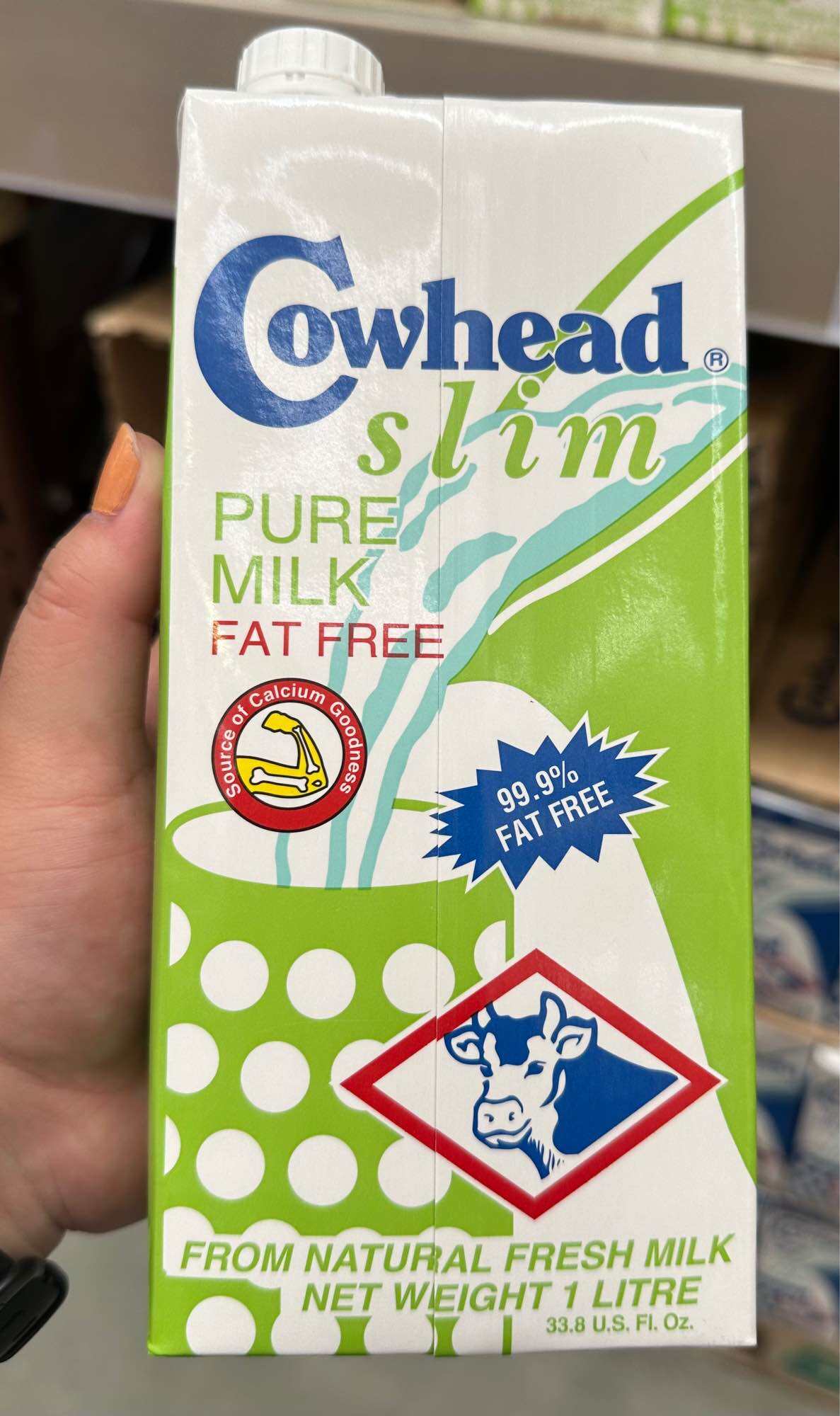Cowhead Pure Slim Fat Free Milk 1L | Lazada PH