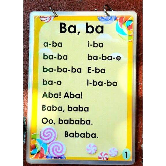 Reading Pagbasa Chart Laminated Bundle | Lazada PH