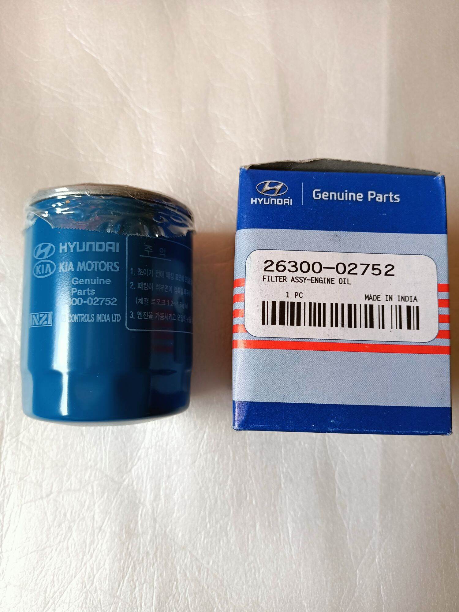 GENUINE OIL FILTER FOR HYUNDAI EON 12-19 ACCENT GAS 11-18 GETZ 1.1 /KIA ...