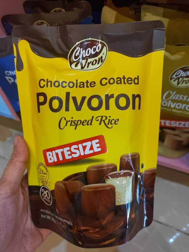 Choco Vron Chocolate Coated Polvoron BiteSize 80g | Lazada PH