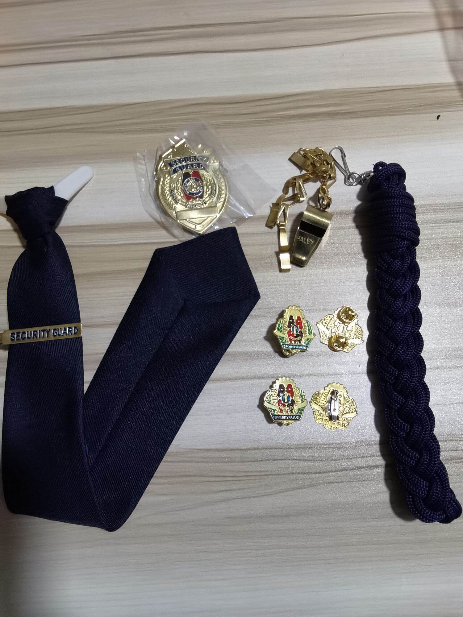 SECURITY GUARD SET ACCESSORIES (NECKTIE WTH CLIP/ LANYAD WITH PITO ...