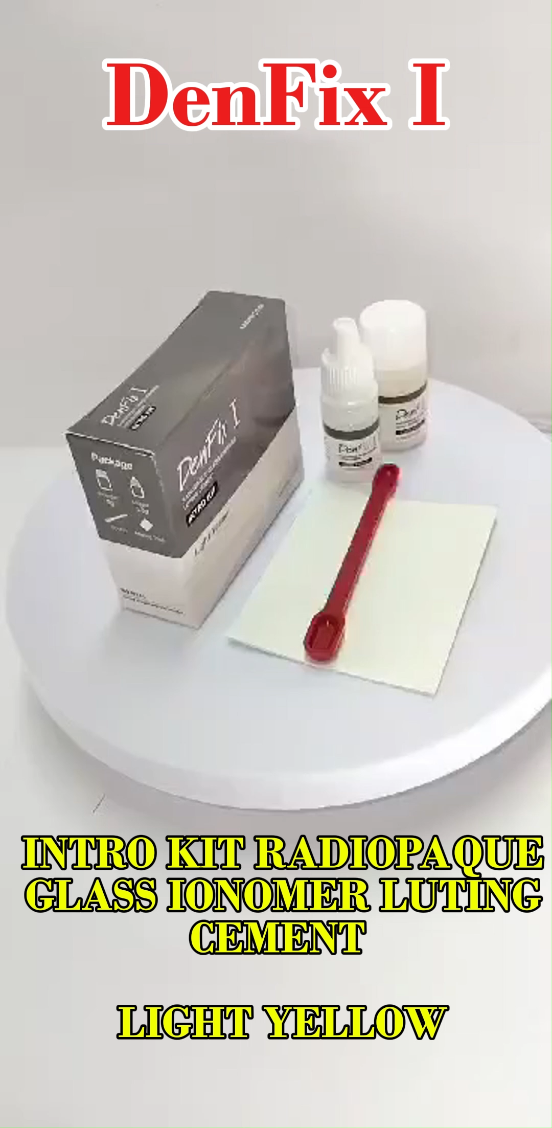 DenFix Intro kit Radiopaque glass ionomer Luting cement and Restorative ...