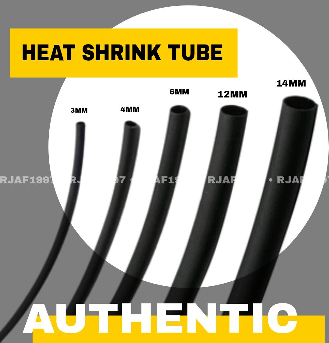 AUTHENTIC HEAT SHRINK TUBE ROUND DIAMETER (1 METER) | Lazada PH
