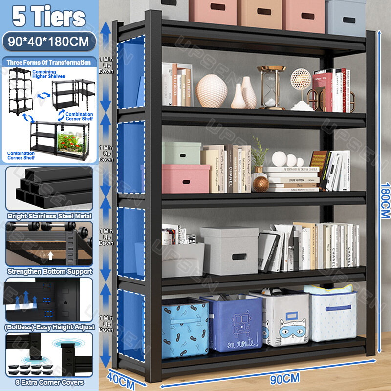 🚀Free Shipping🚀UPSEN 2/3/4/5/6 Layers Steel Rack Shelves Metal Rack ...