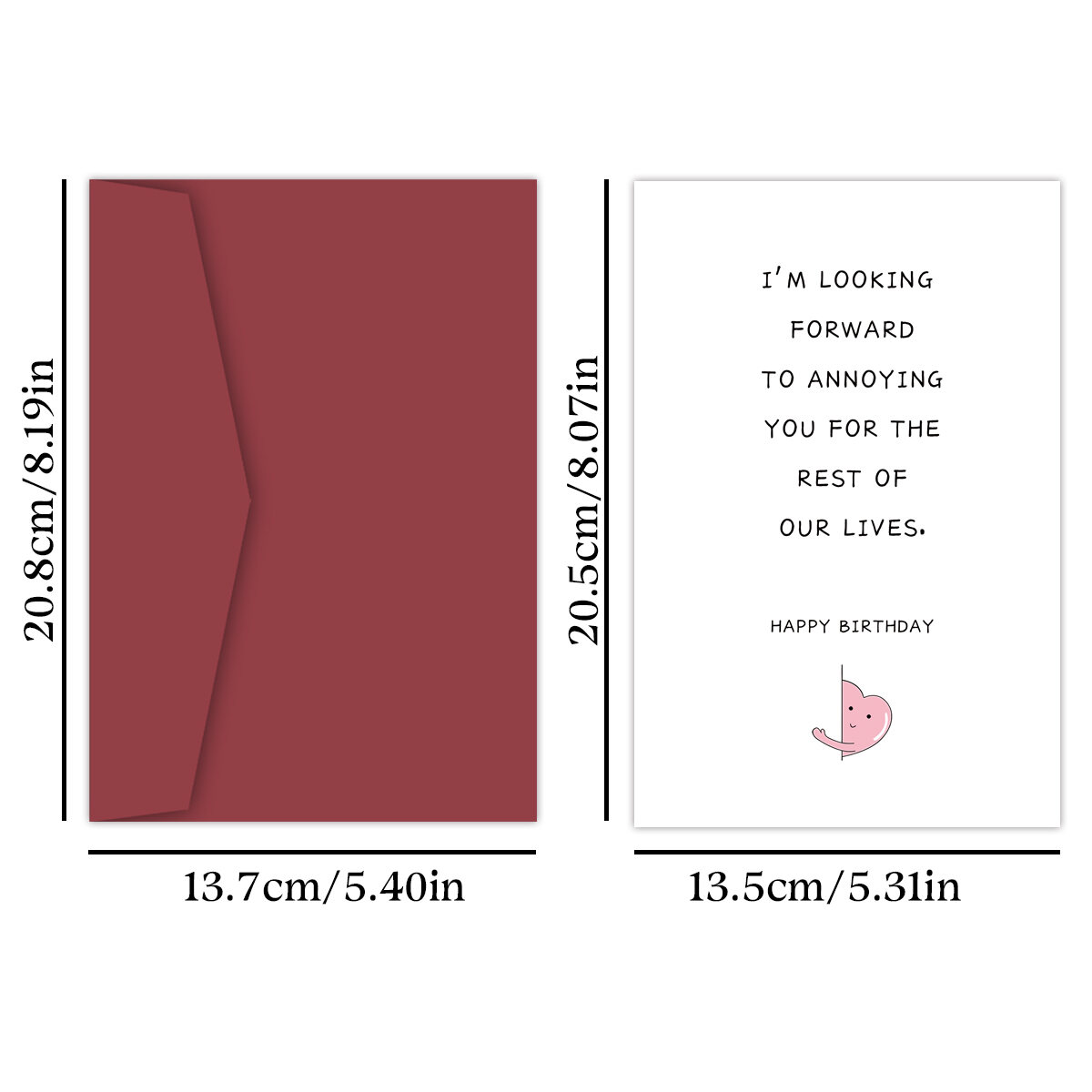 【ALLGOOD】1PC,Romantic Birthday Cards For Girlfriend Wife,Birthday Card ...