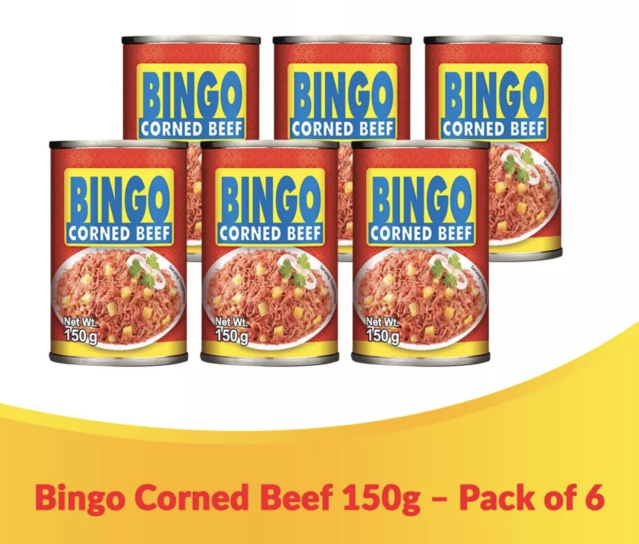 BINGO Corned Beef 150g - Set of 6 | Lazada PH