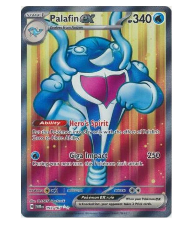 Pokemon Card - Palafin ex - 193/167 - Full Art Secret Rare Twilight ...