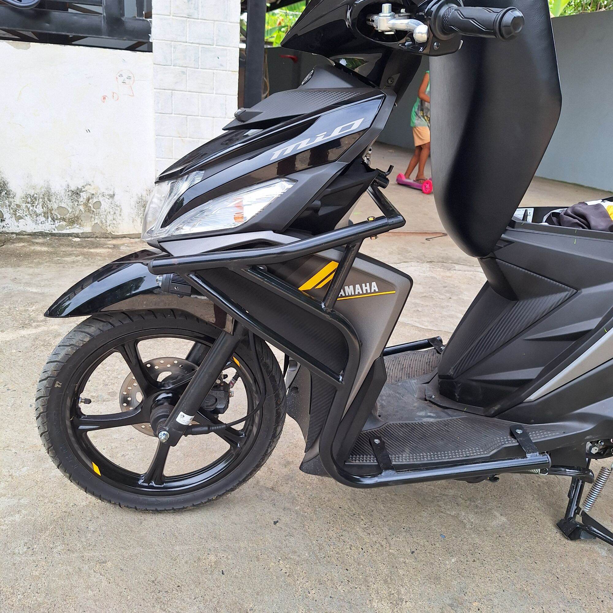 YAMAHA MIO I 125s - CRASHGUARD HALF DESIGN (POWDER COATED) | Lazada PH