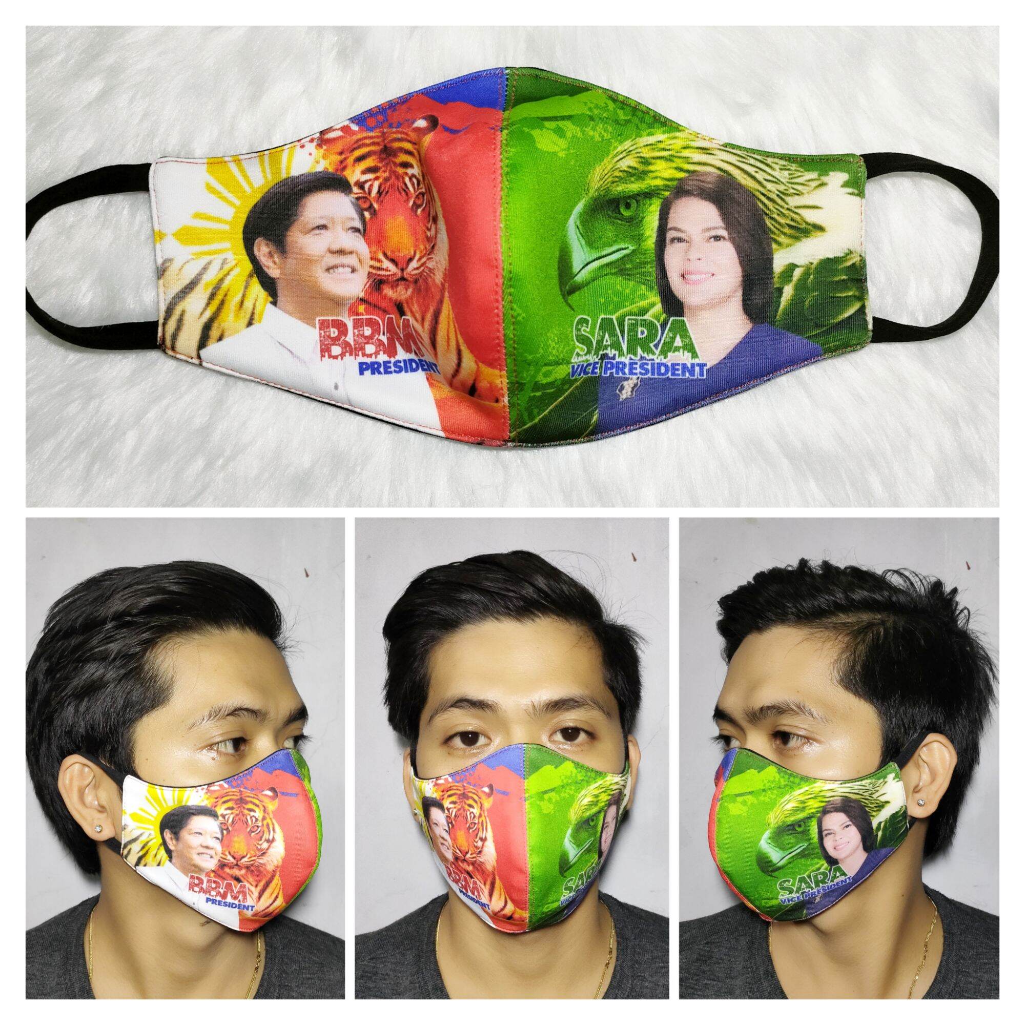 TEAM BBM MARCOS SARA DUTERTE FACE MASK / TIGER EAGLE DESIGN | Lazada PH
