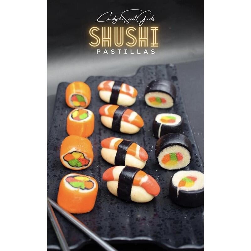 Candydo Sushi Theme Pastillas Tub 11pcs strawberry,coffee,pandan ...