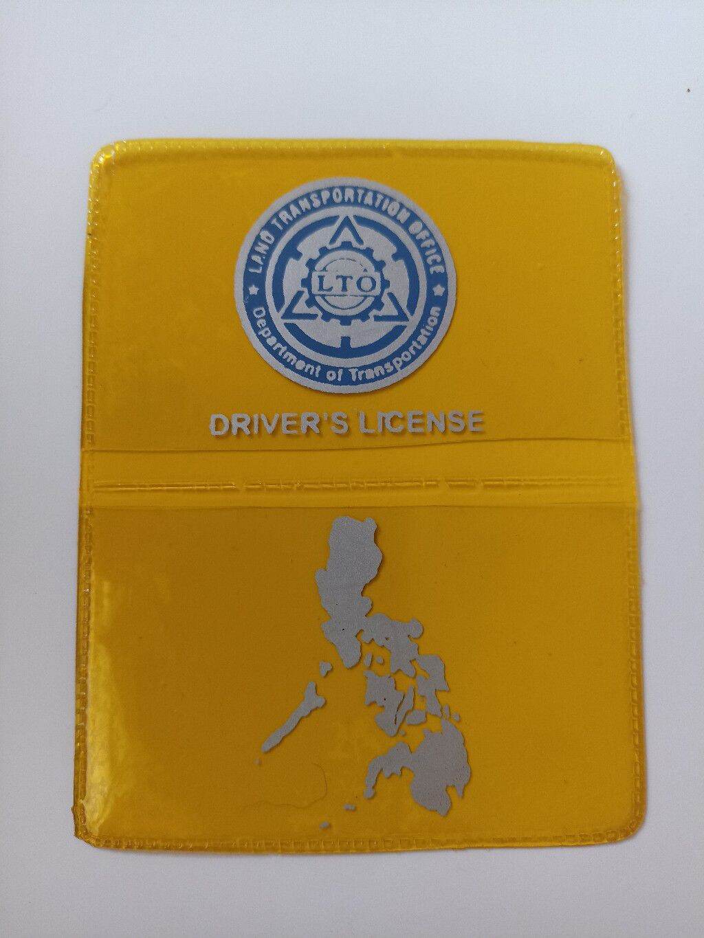 Driver's License Plastic Card Holder/Cover/ Protector with LTO Logo ...