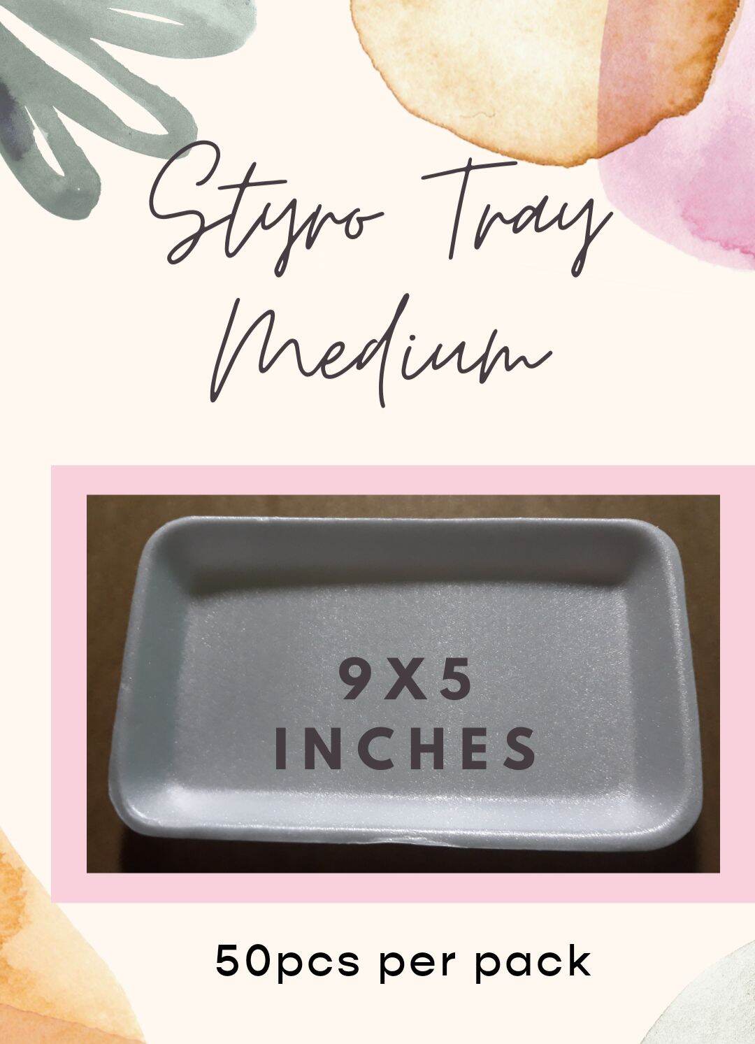 Styro Tray Medium Size (50 pcs) | Lazada PH