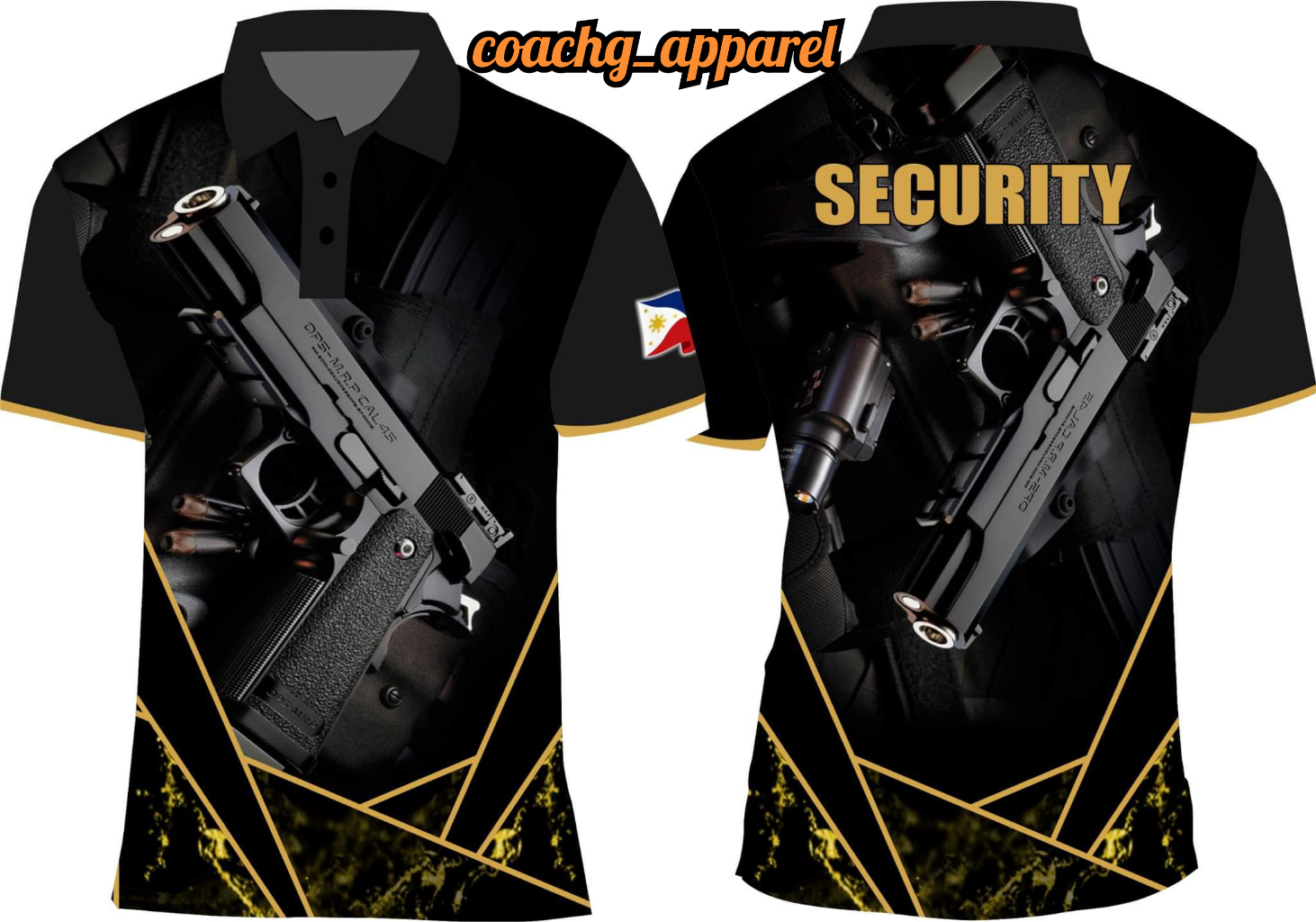 SECURITY High Quality Full Sublimation Poloshirt | Lazada PH
