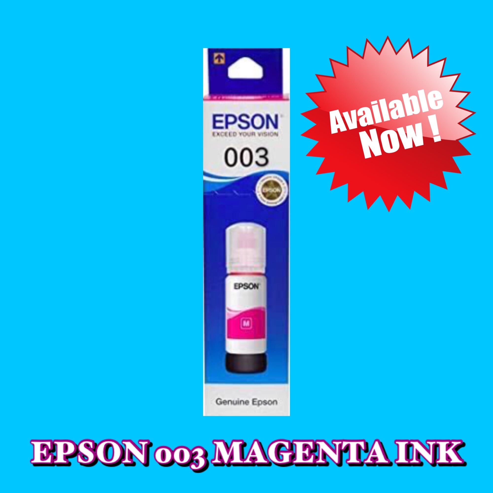 EPSON INK 003 (BYMC) ALL COLORS AVAILABLE | Lazada PH