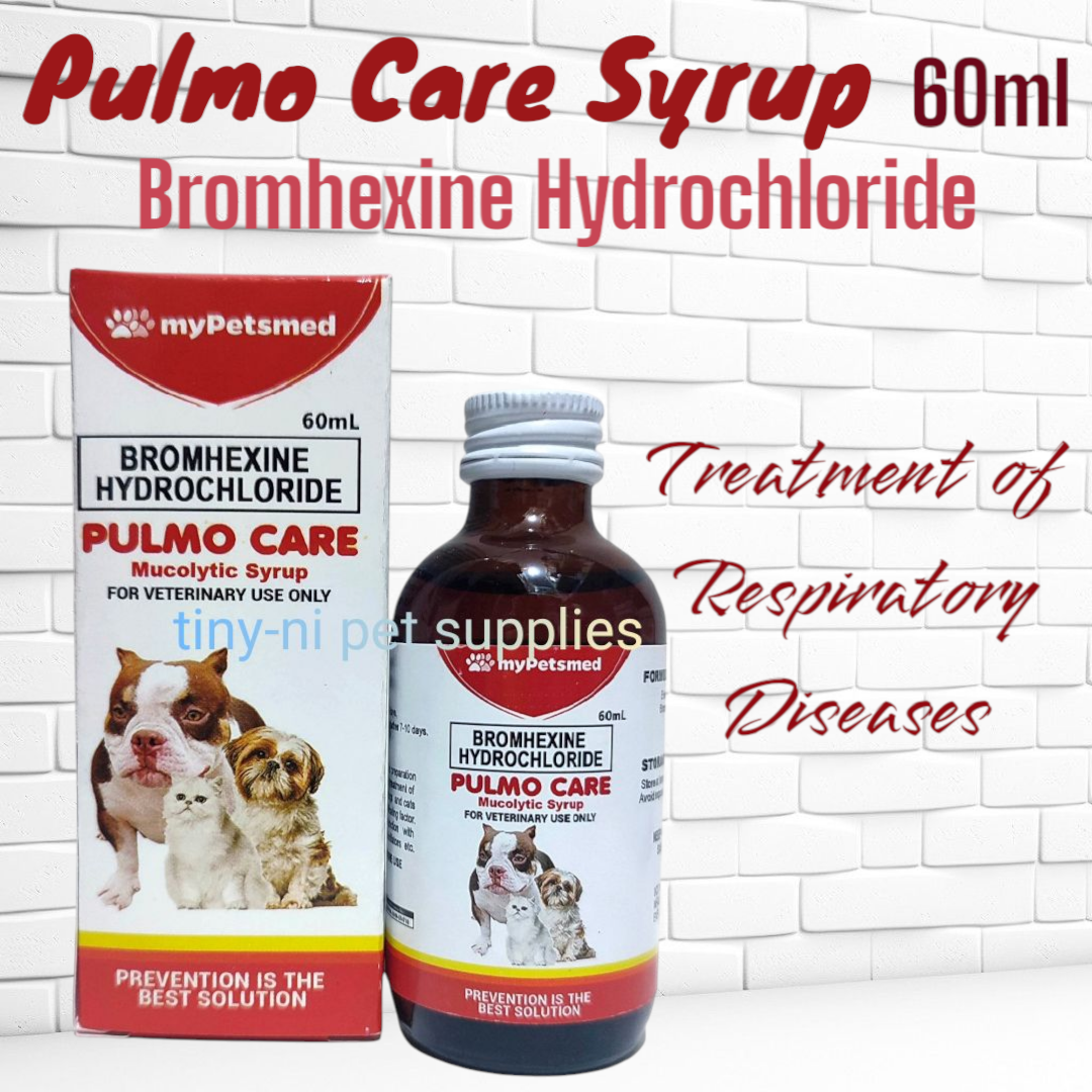Pulmo Care Syrup (Mucolytic) for Pet Dog Cat|60ml Alis Plema Ubo Sipon ...