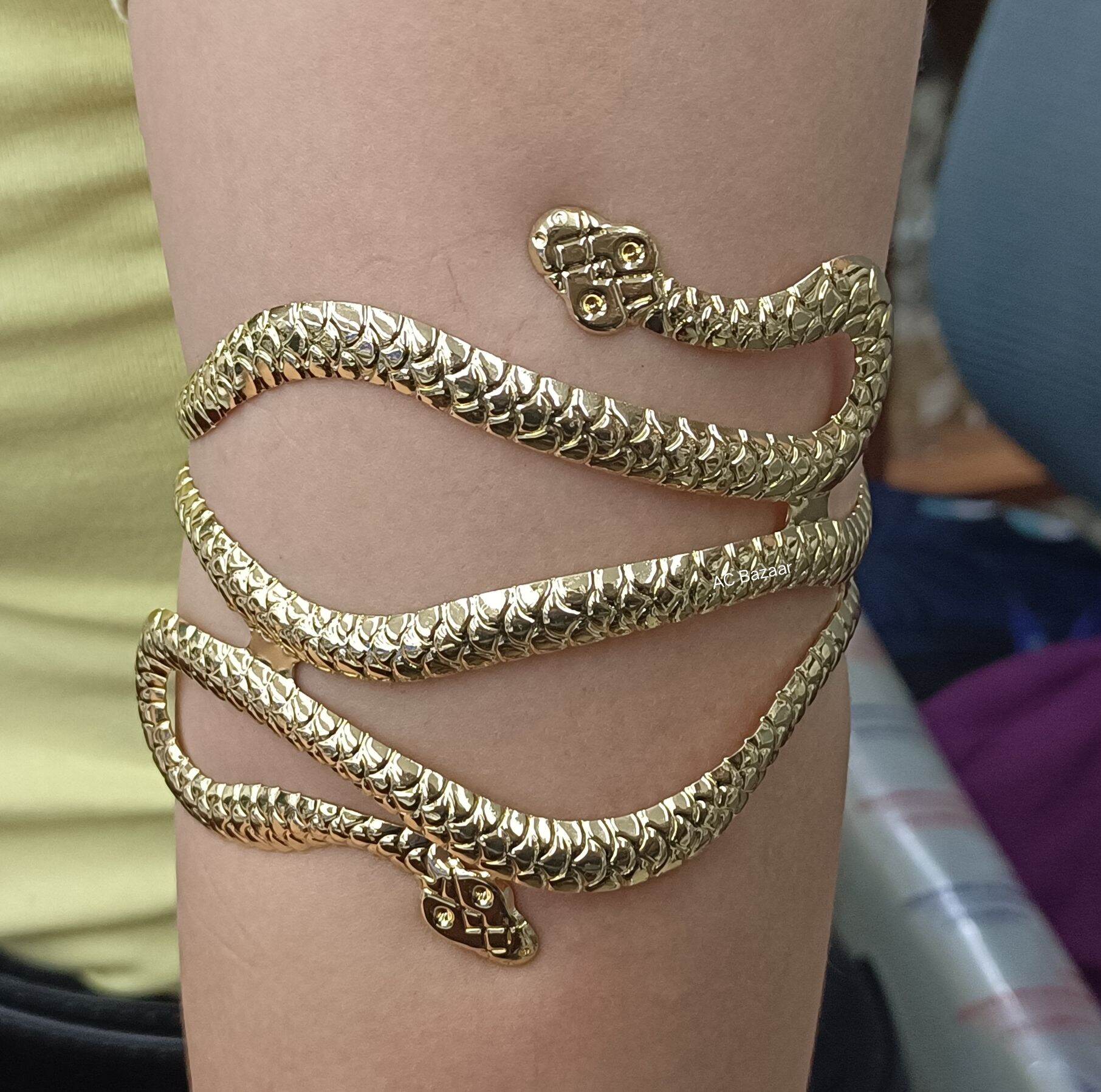 goddess bracelet arm cuff bangles armlet/anklet adjustable Greek roman ...