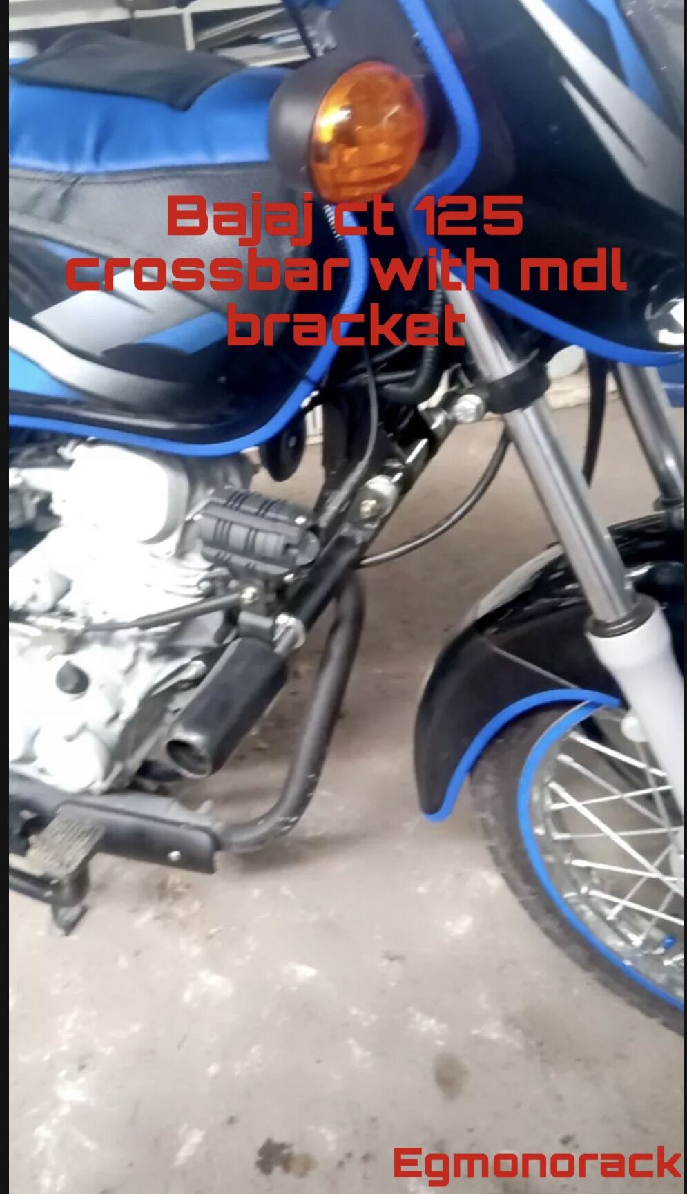 Bajaj ct 125 crossbar with mini driving lightsBracket | Lazada PH