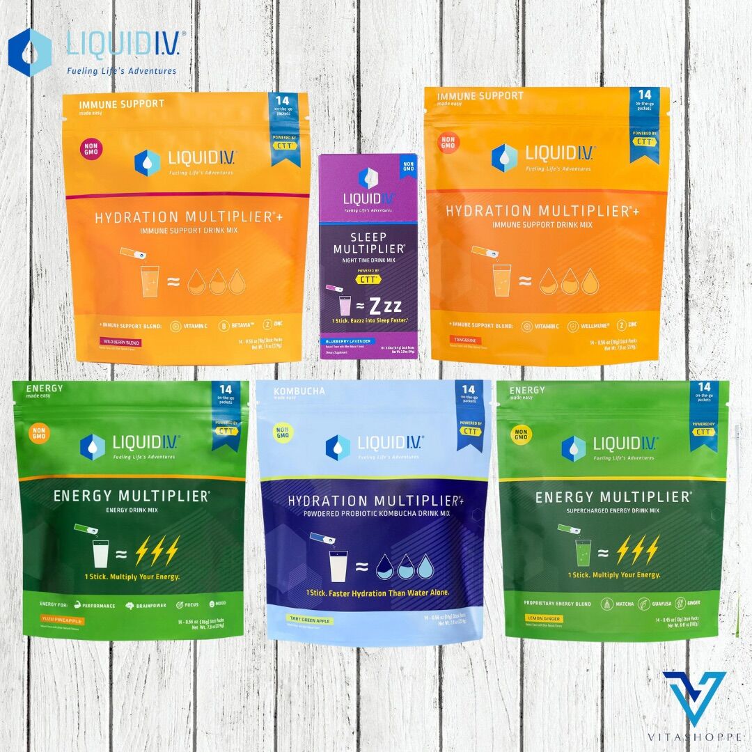 Liquid IV Hydration Multiplier - Energy, Sleep, Kombucha and Immune ...