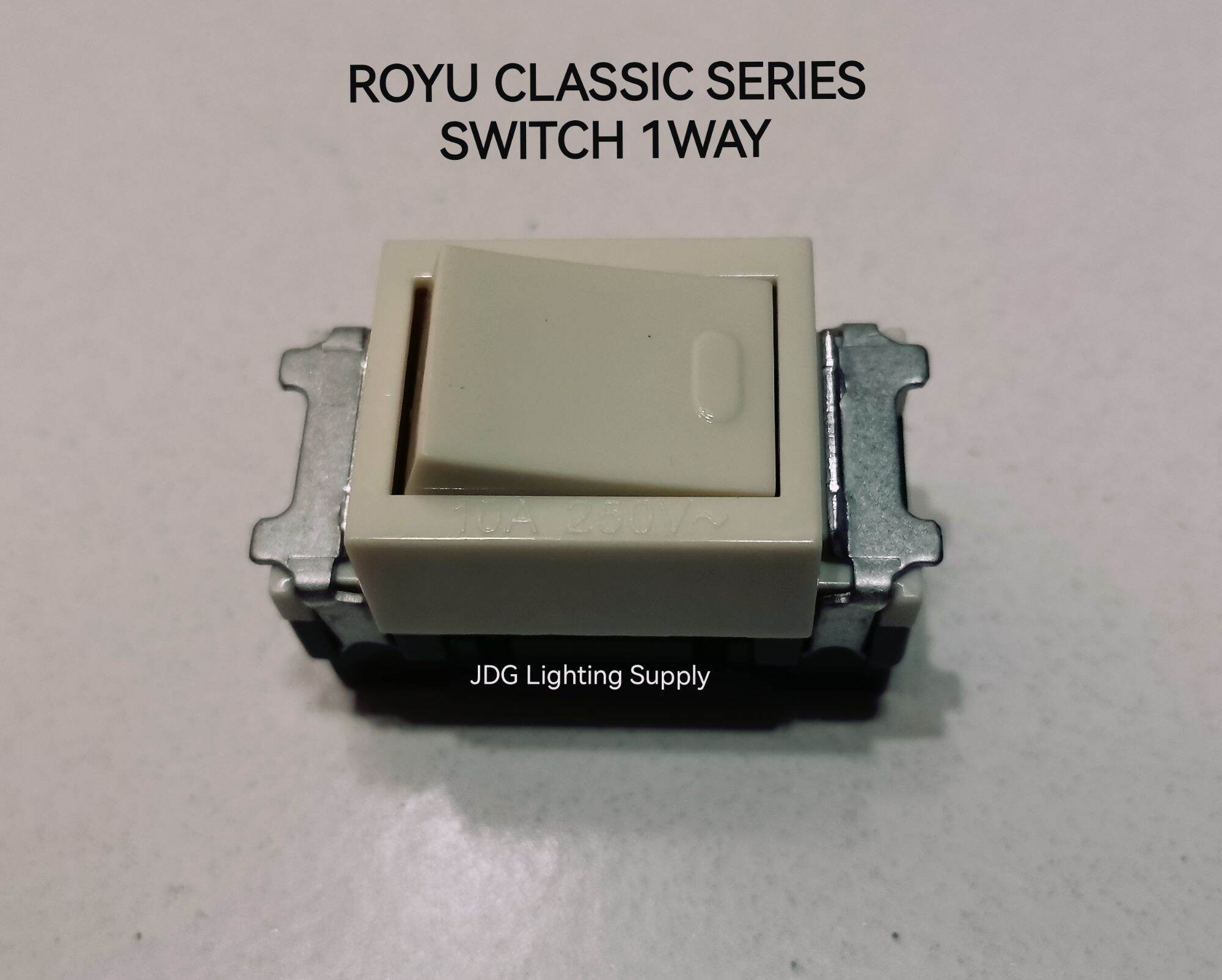 ROYU WIRING DEVICE CLASSIC SERIES (Univ. Outlet, Switch 1Way, Tel ...