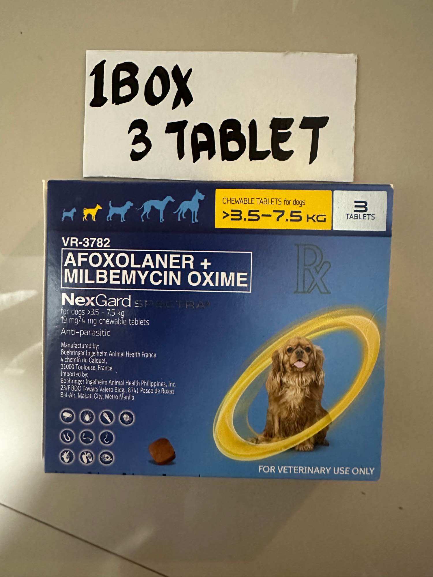 Nexgard Chewable Tablet Anti tick & Flea (SOLD PER Tablet & BOX 3 ...