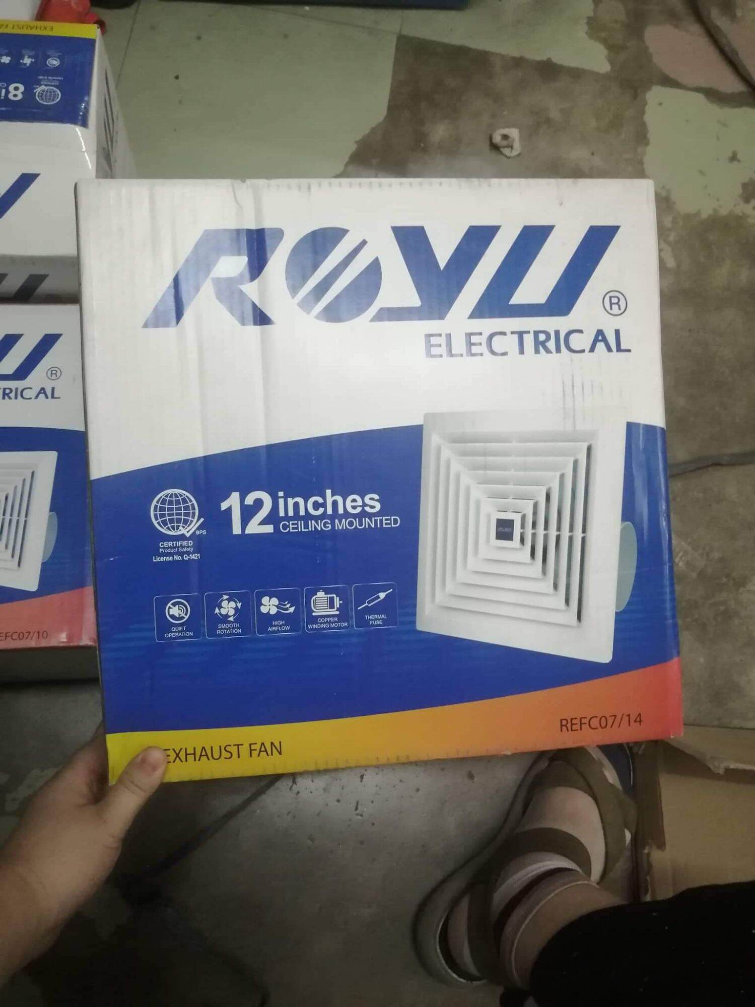 original royu exhaust fan ceiling mounted type | Lazada PH