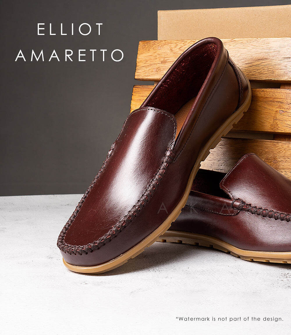 Ilakad Elliot Amaretto Driving Loafer Shoes Men | Lazada PH